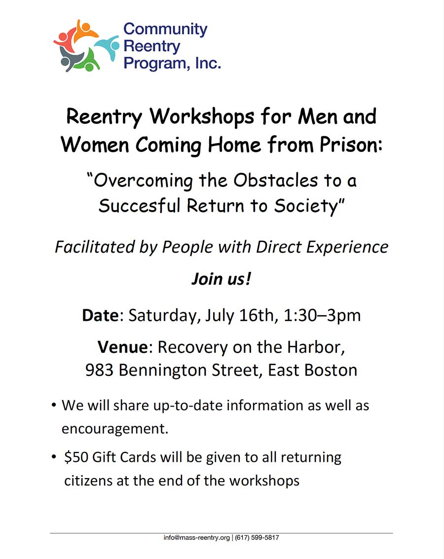 Community Reentry Program | Welcome and Support for Citizens Returning ...