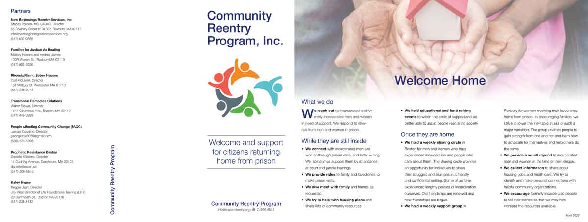 Community Reentry Brochure | Community Reentry Program